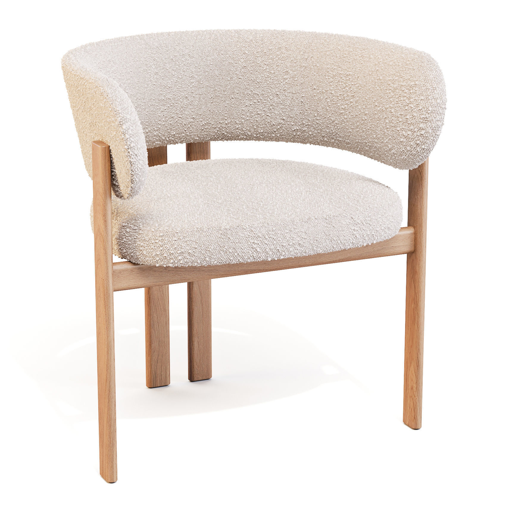 Nature Design Bay - Dining Chair with Armrest 3D model | CGTrader