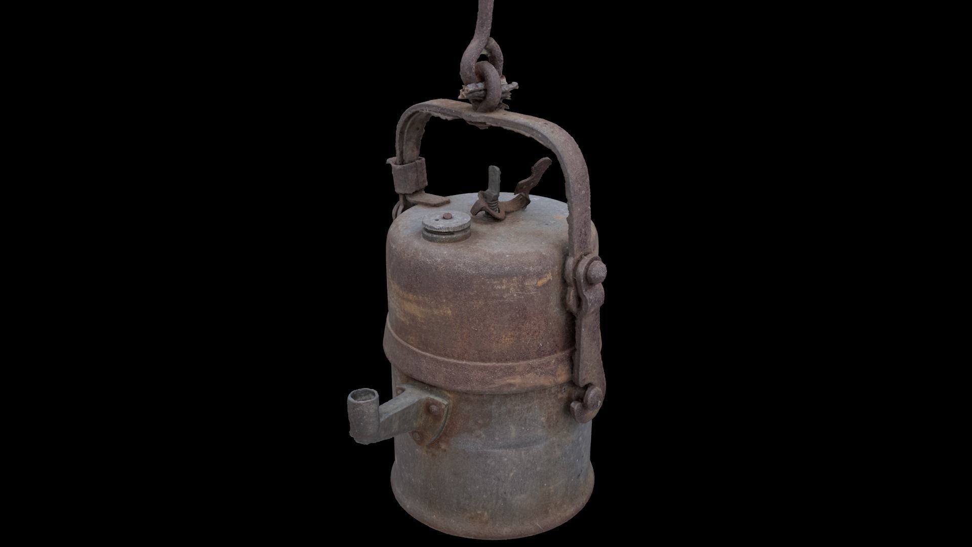 Antique miners lamp 3D model | CGTrader