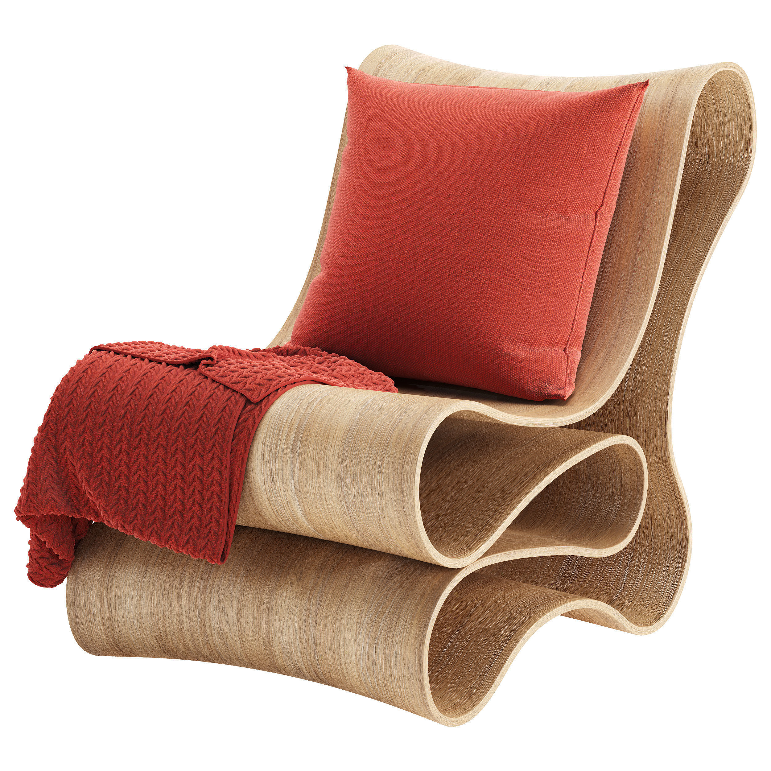 3D model Reform Lounge Chair Wood VR / AR / low-poly | CGTrader