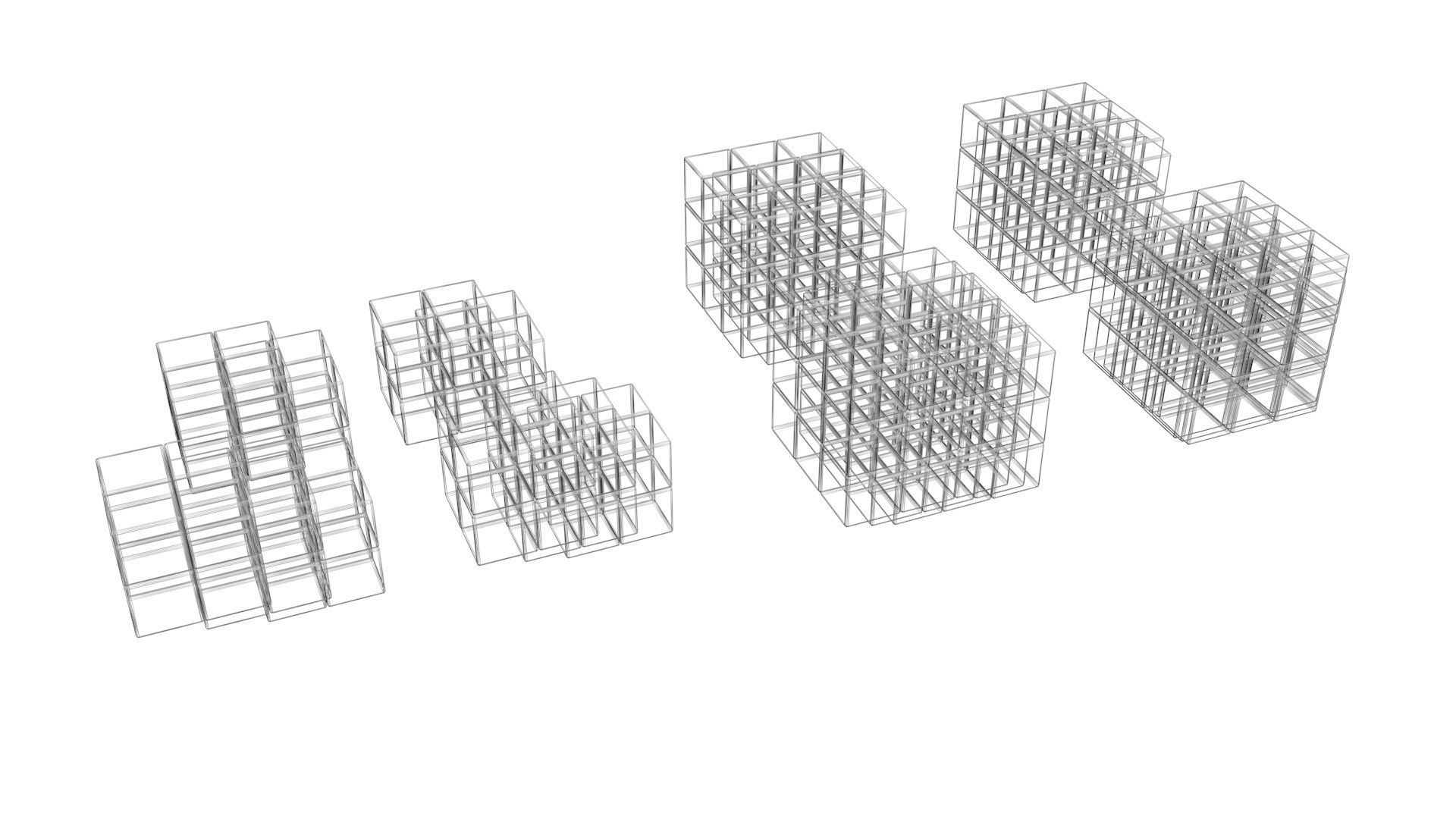 Double Cubes Set 3D model | CGTrader