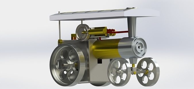 A SUPER SIMPLE TRACTION ENGINE 3D model | CGTrader