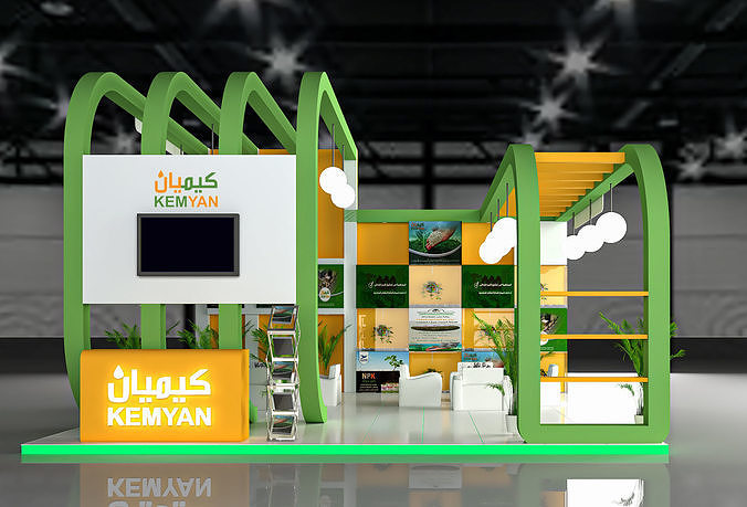 booth 6x7 3D model | CGTrader