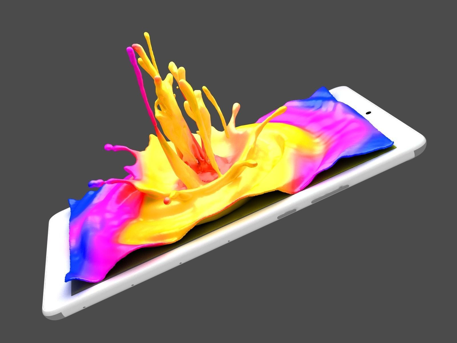 water splash water drop 3D model | CGTrader