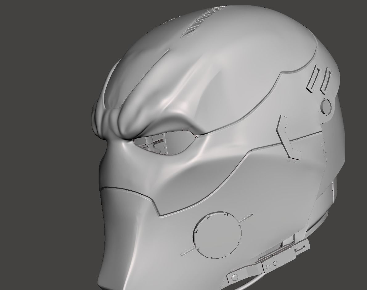 Red hood helmet 3d model for 3d printing 3D model 3D printable | CGTrader