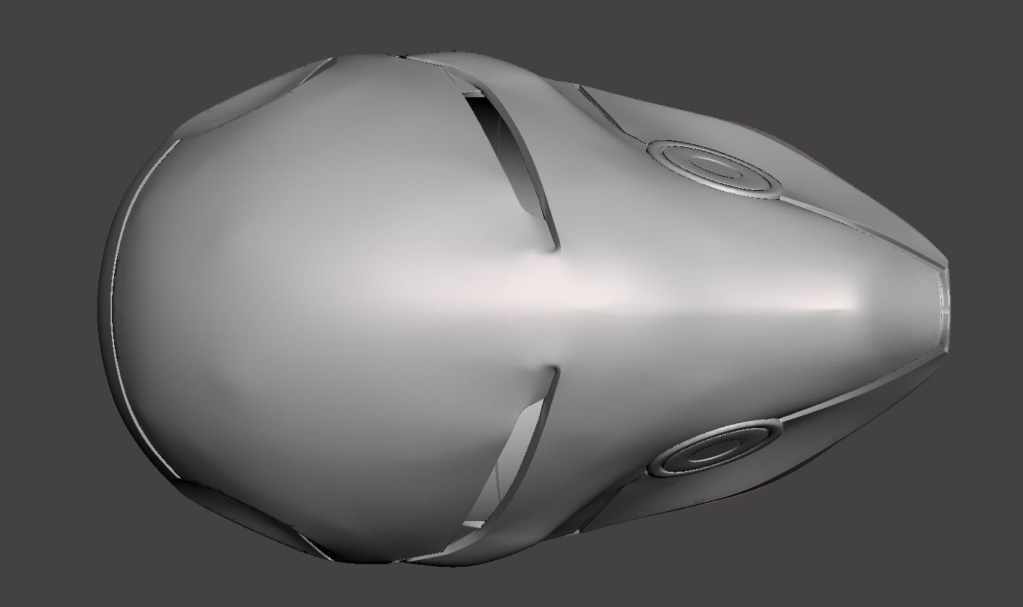 Red hood cyborg helmet hood 3D model 3D printable | CGTrader