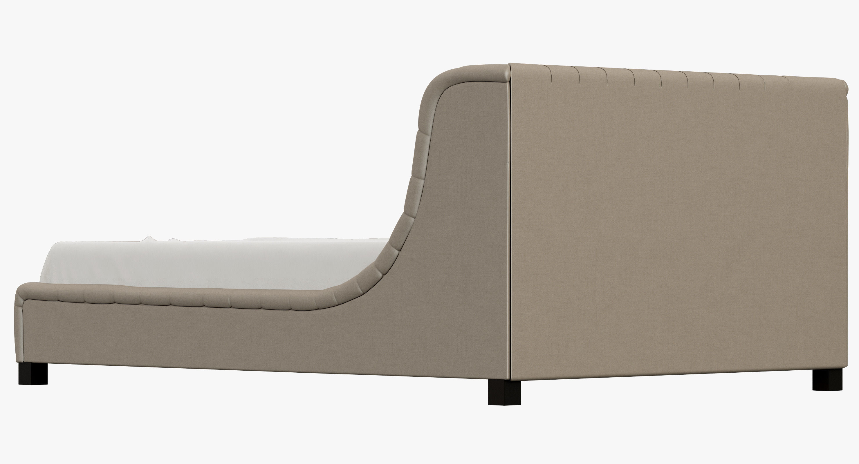Restoration Hardware Devyn Tufted Upholstered Wing Bed 3D model | CGTrader