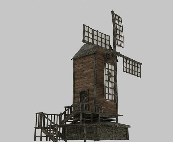 3D model Windmill Game Asset VR / AR / low-poly | CGTrader