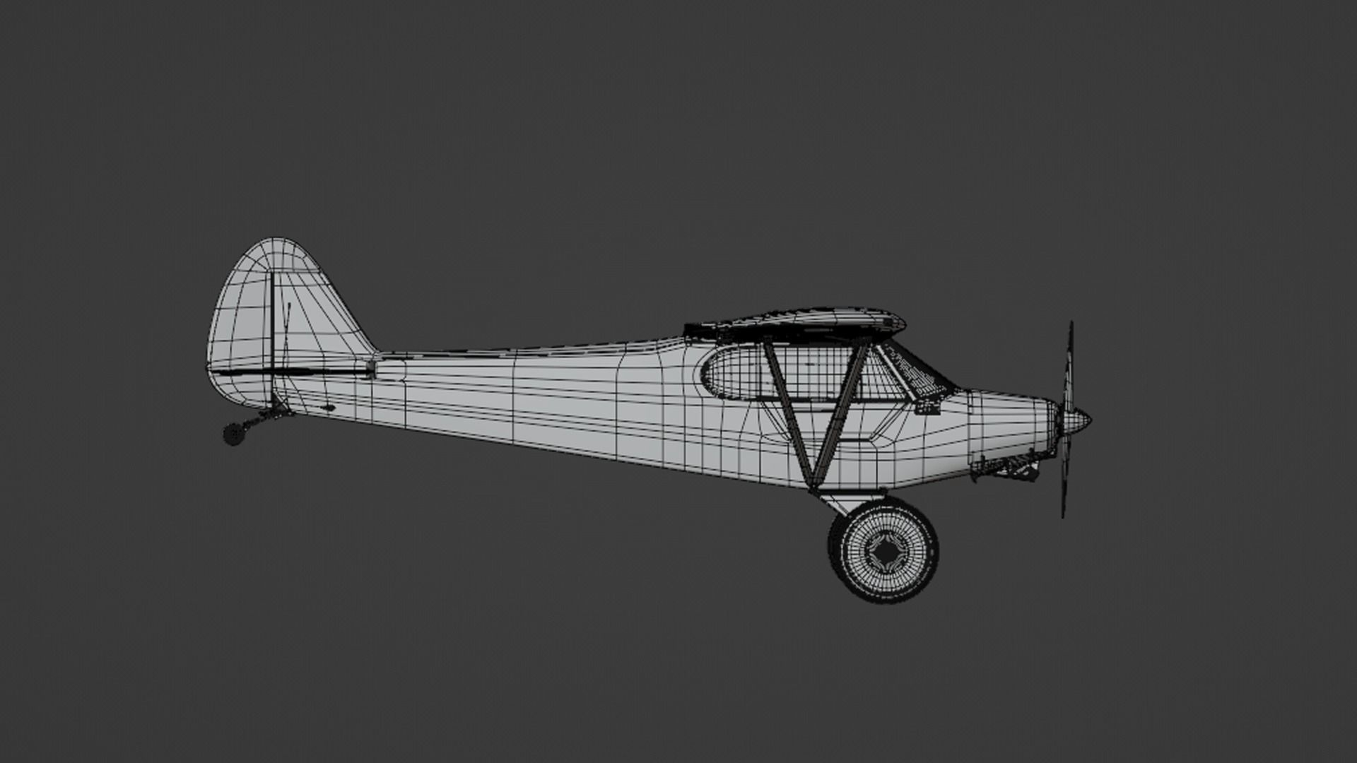 Piper Aircraft Plane 3D model animated rigged | CGTrader