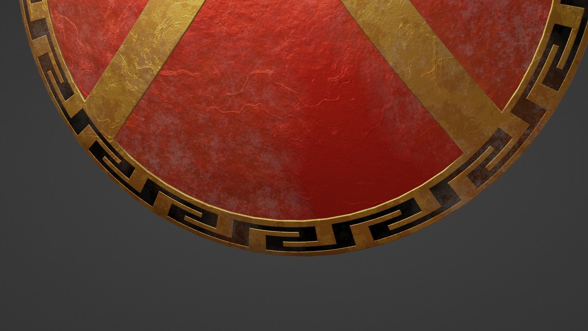 Ancient Greek City State Shield - Sparta 3D model | CGTrader