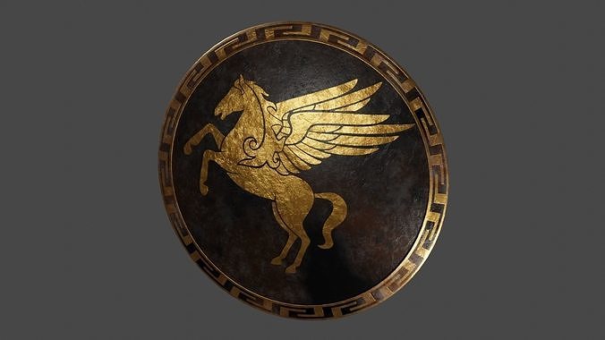 Ancient Greek City State Shield - Corinth 3D model | CGTrader