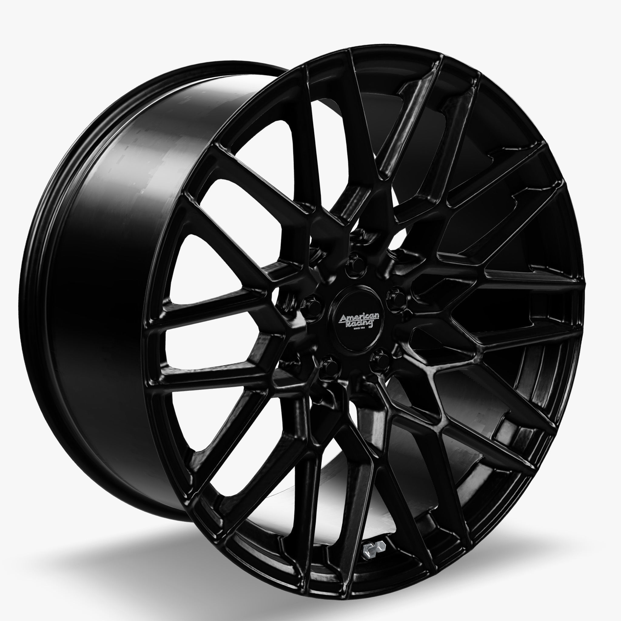 3D model American Racing AR924 Crossfire Wheel Satin Black VR / AR ...