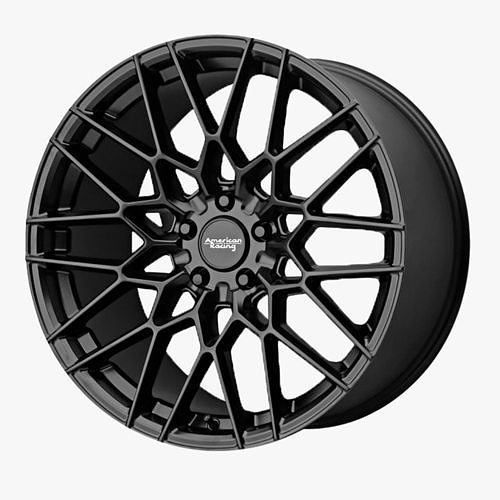 3D model American Racing AR924 Crossfire Wheel Satin Black VR / AR ...