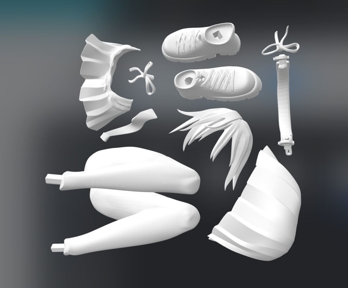 Hatsune Miku 3D model 3D printable | CGTrader