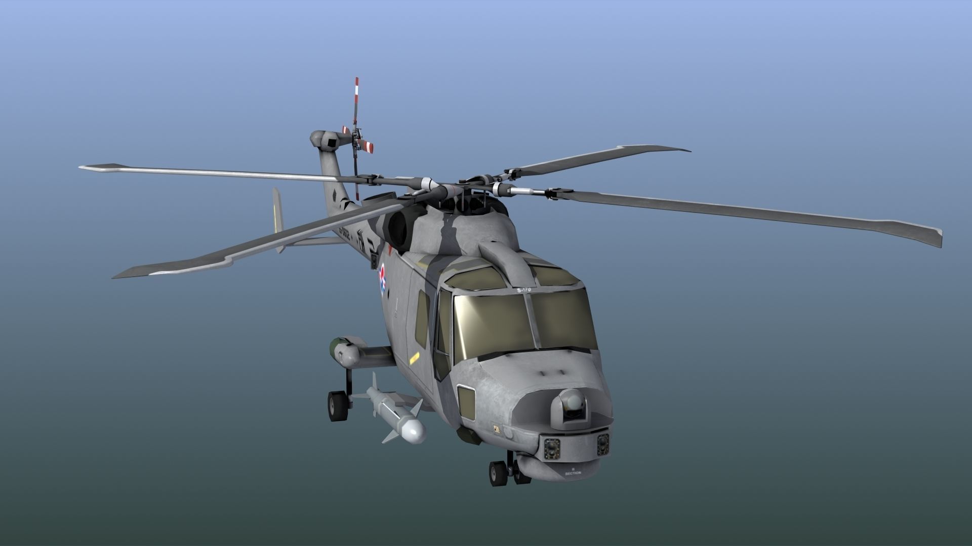 3D model Wildcat Helicopter ROKN LD1 VR / AR / low-poly | CGTrader
