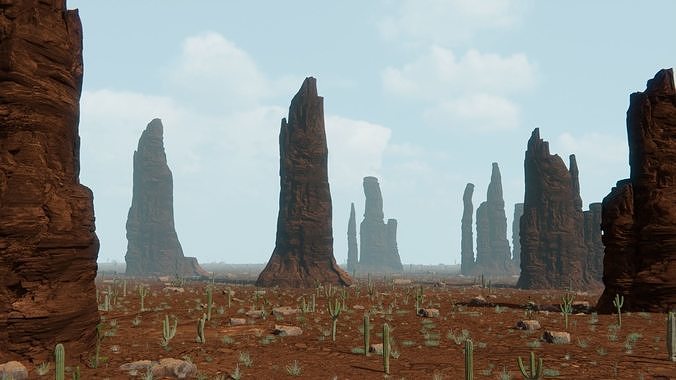 Desert start war 3D model | CGTrader