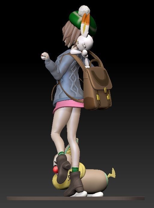 Pokemon yui scorbunny yamper 3D model | CGTrader