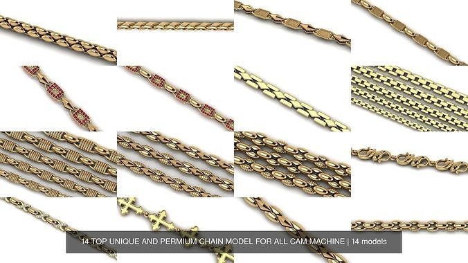14 TOP UNIQUE AND PERMIUM CHAIN MODEL FOR ALL CAM MACHINE 3D Model ...