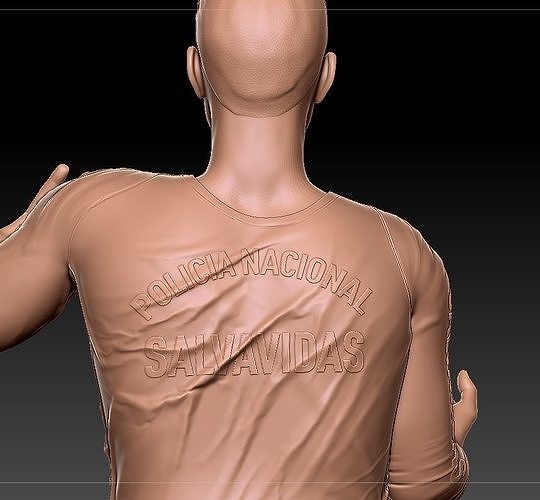 Lifeguard - national police rescuer 3D model 3D printable | CGTrader