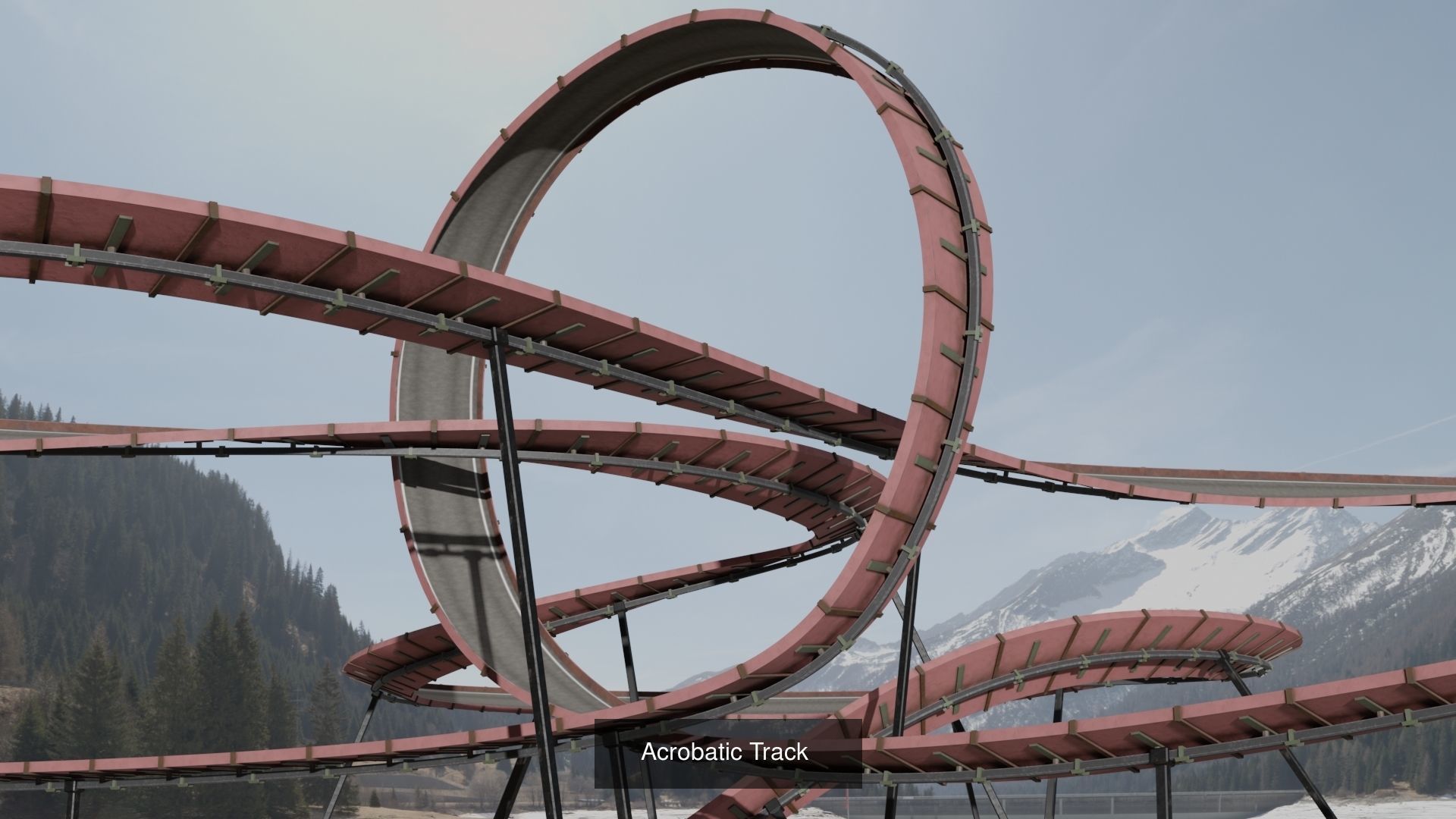 3D Model Collection Acrobatic tracks VR / AR / low-poly | CGTrader