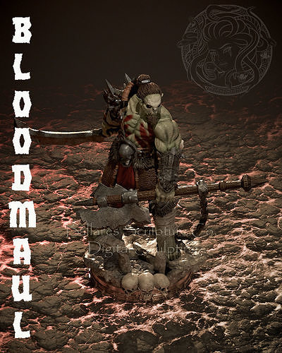 BLOODMAUL THE ORC WARRIOR BY CREATIVE GEEK MB 3D model 3D printable ...