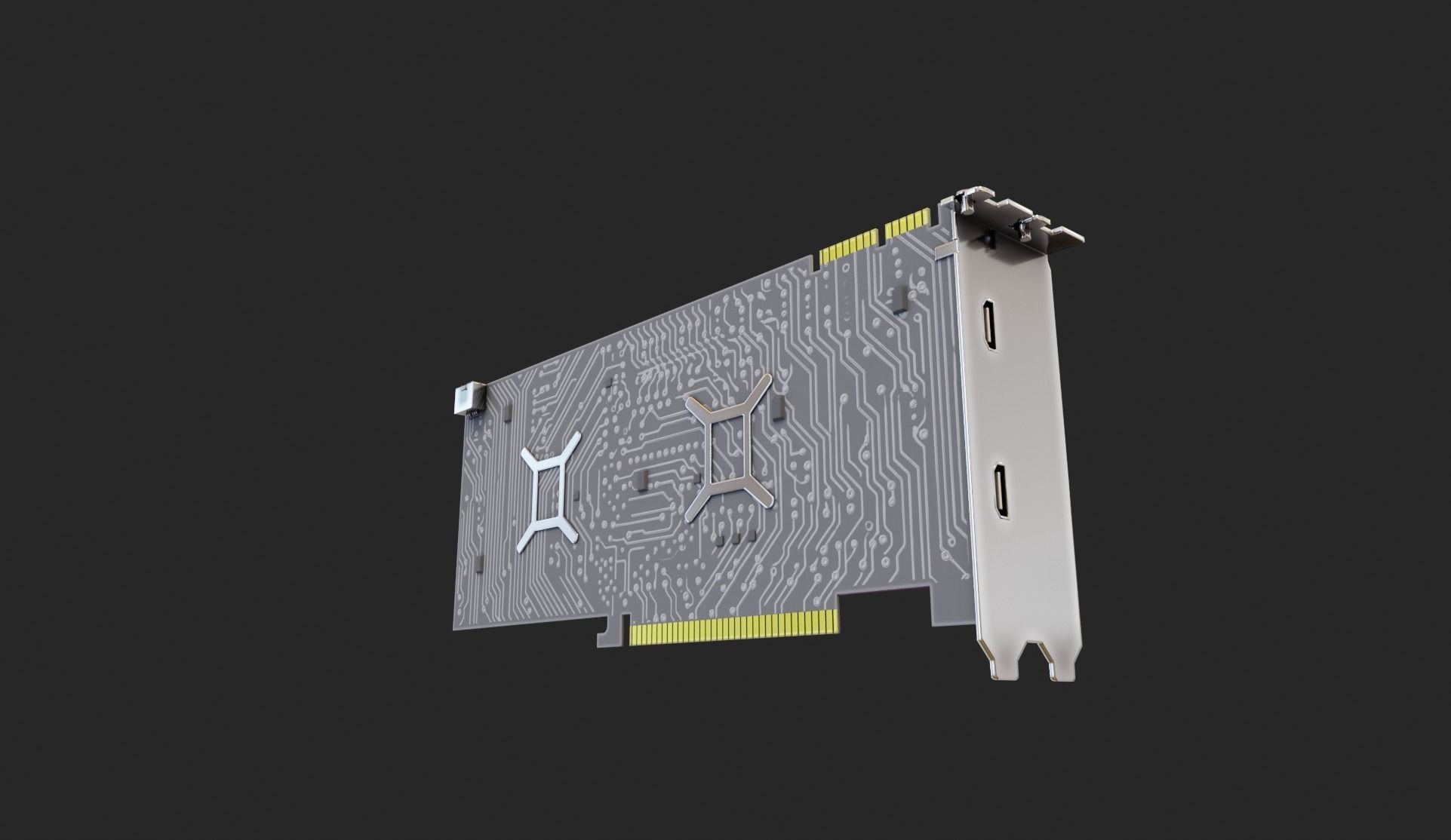 3D model gpu vga pci pcie graphics card video card rgb colorful VR / AR ...