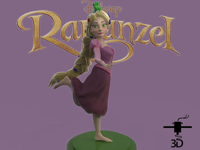 Rapunzel 3D model 3D printable | CGTrader