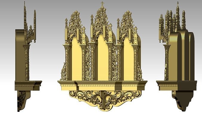 Catholic Altar V3 3D model 3D printable | CGTrader