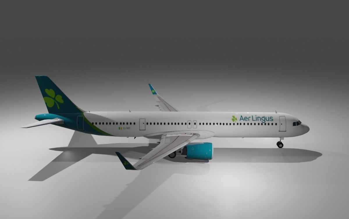 3D model Aer Lingus a321neo 3D Model VR / AR / low-poly | CGTrader