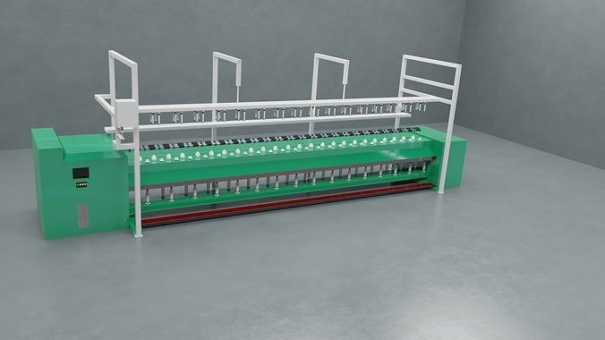 Rotor spinning machine 3D model | CGTrader