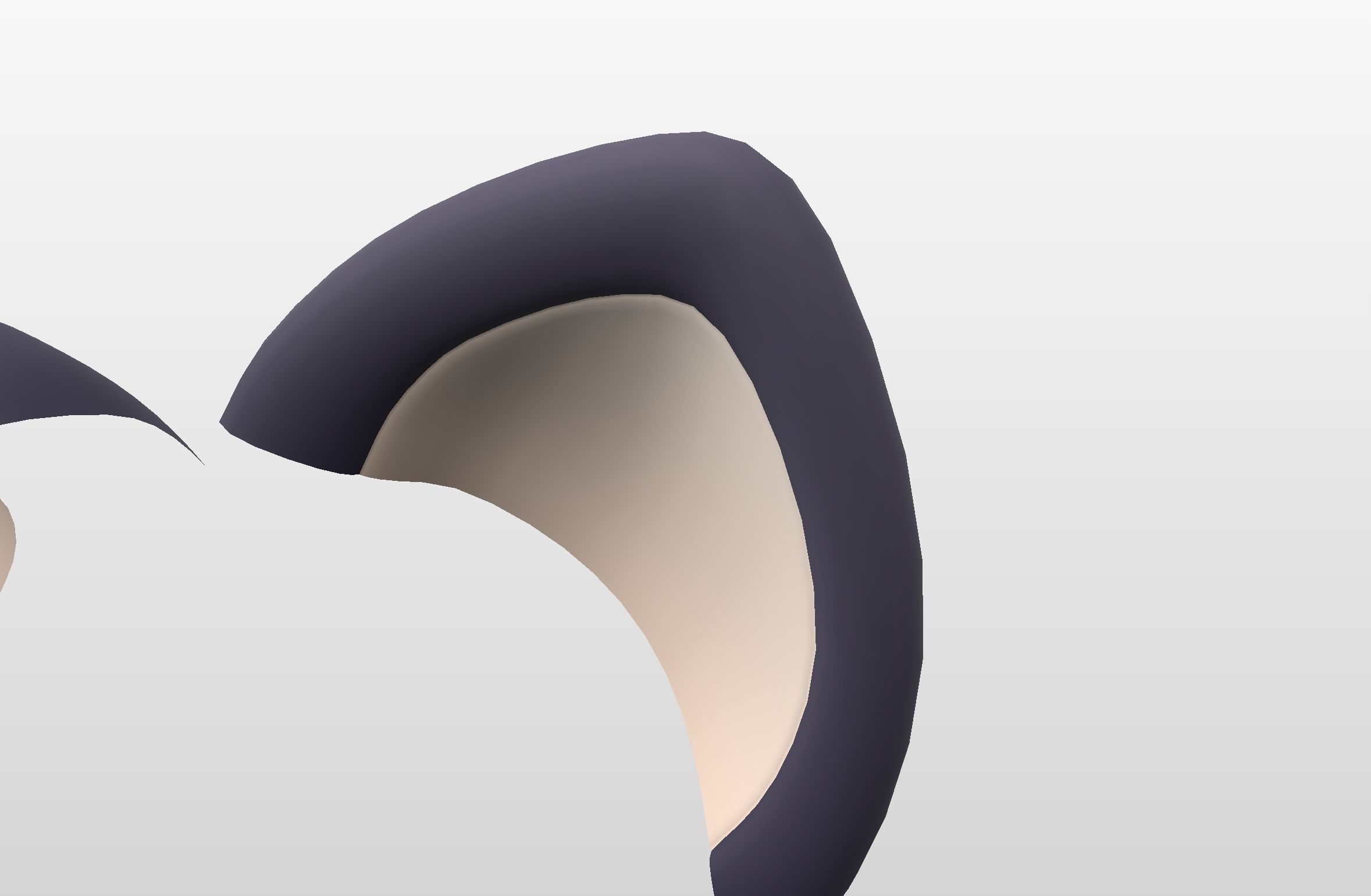 Black Cat Ears 3D model | CGTrader