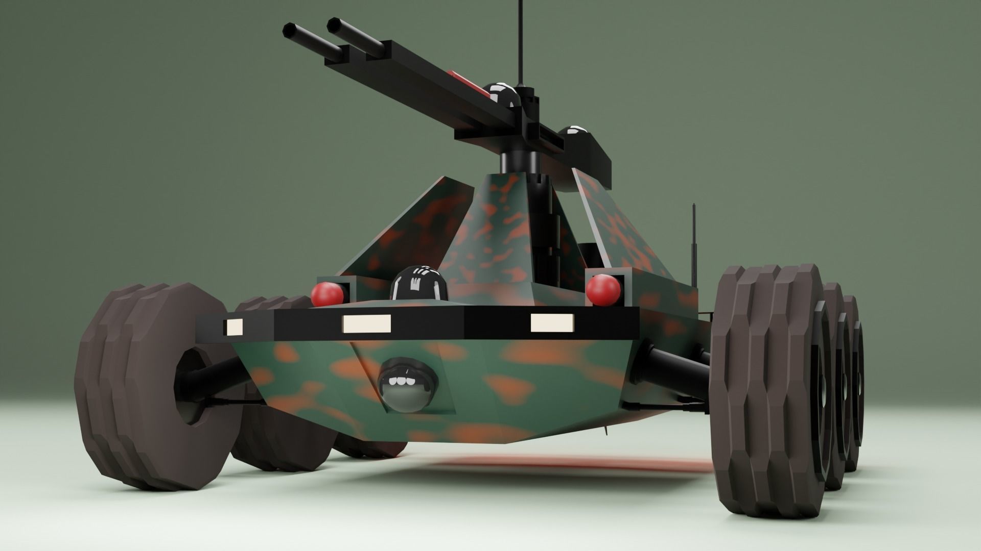 Machine gun robot-dron 3D model | CGTrader