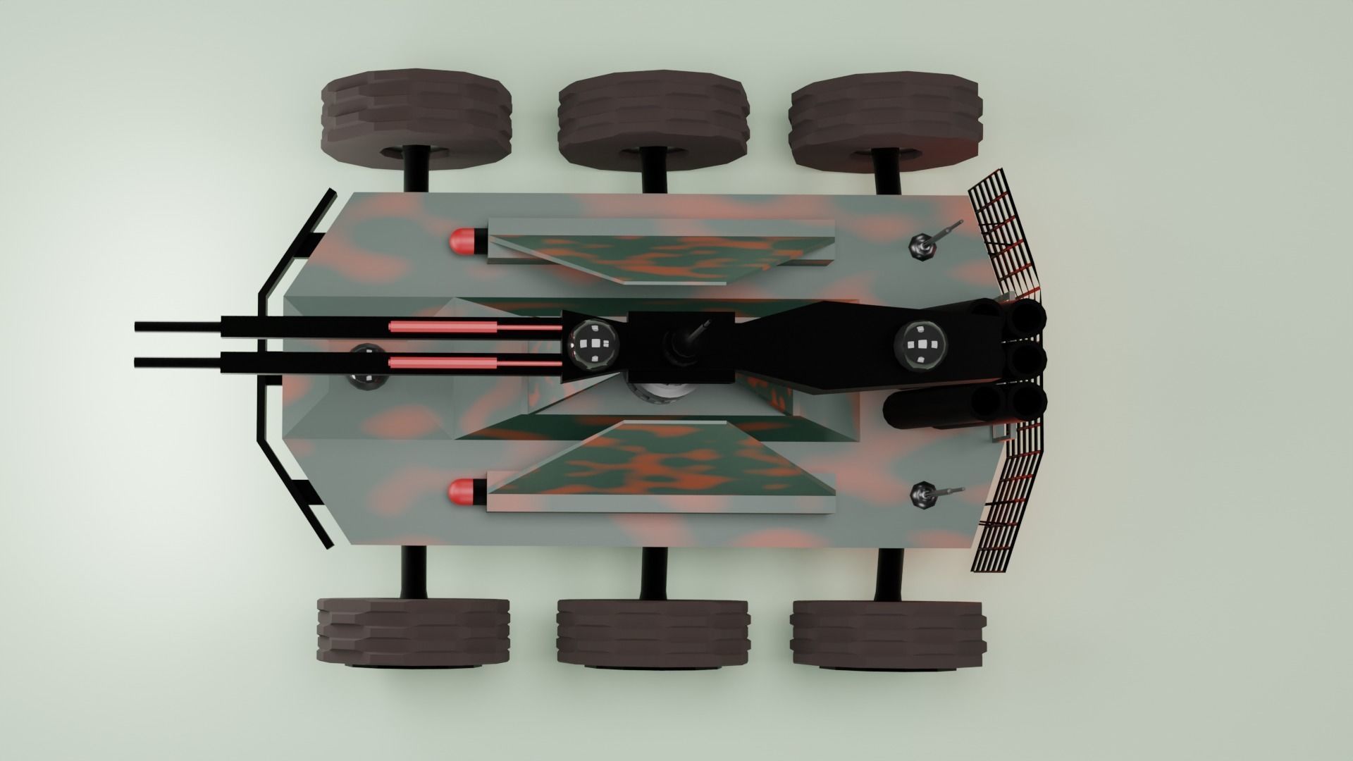 Machine gun robot-dron 3D model | CGTrader