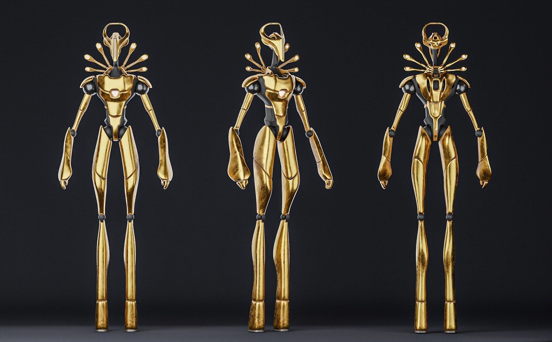 3D model Halo Bot - Fantasy Sci-fi Robot VR / AR / low-poly | CGTrader