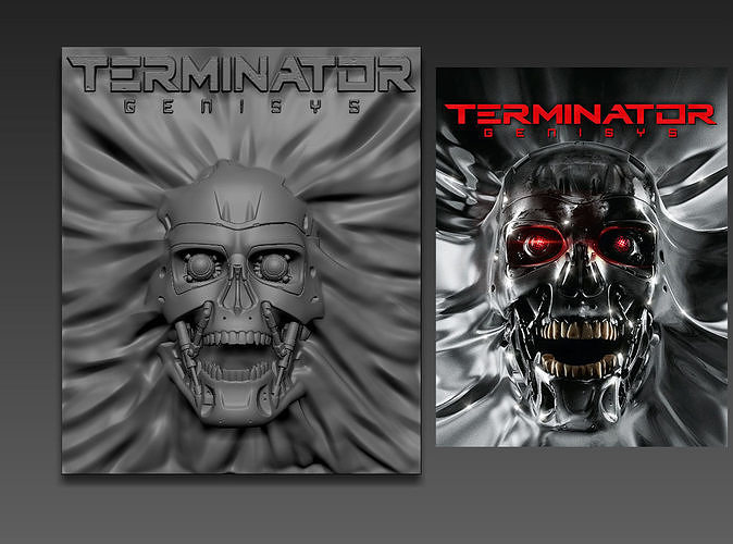 Terminator Genesis panel 3D model 3D printable | CGTrader