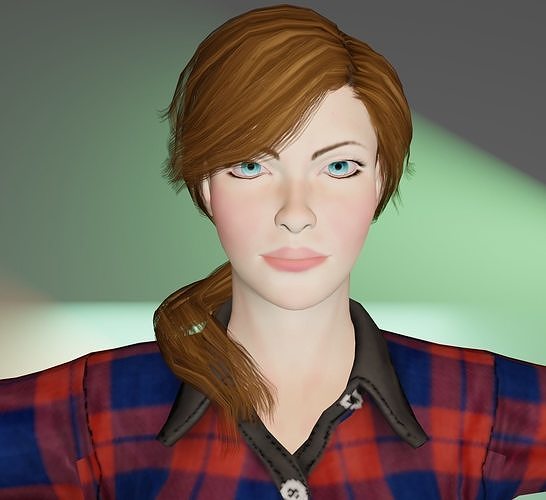 Game Ready Beautiful and Cute Girl 3D model | CGTrader