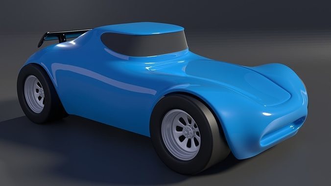 Cartoon Racing Car 3D model | CGTrader