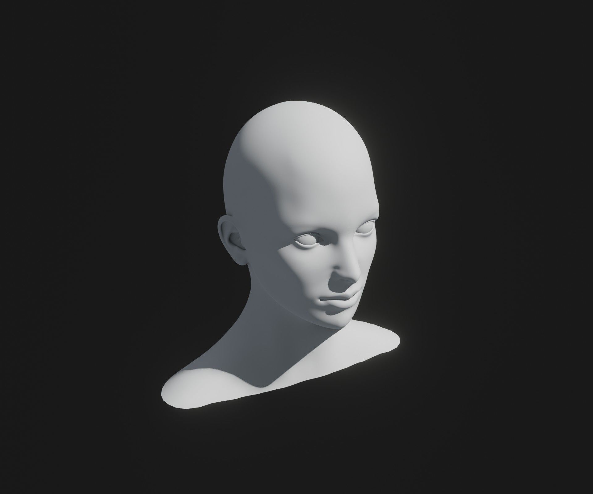 3D Model Collection Male Female Heads Base Mesh 3D Model Animated ...