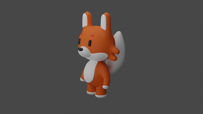 3D Fox Toy 3D model 3D printable | CGTrader