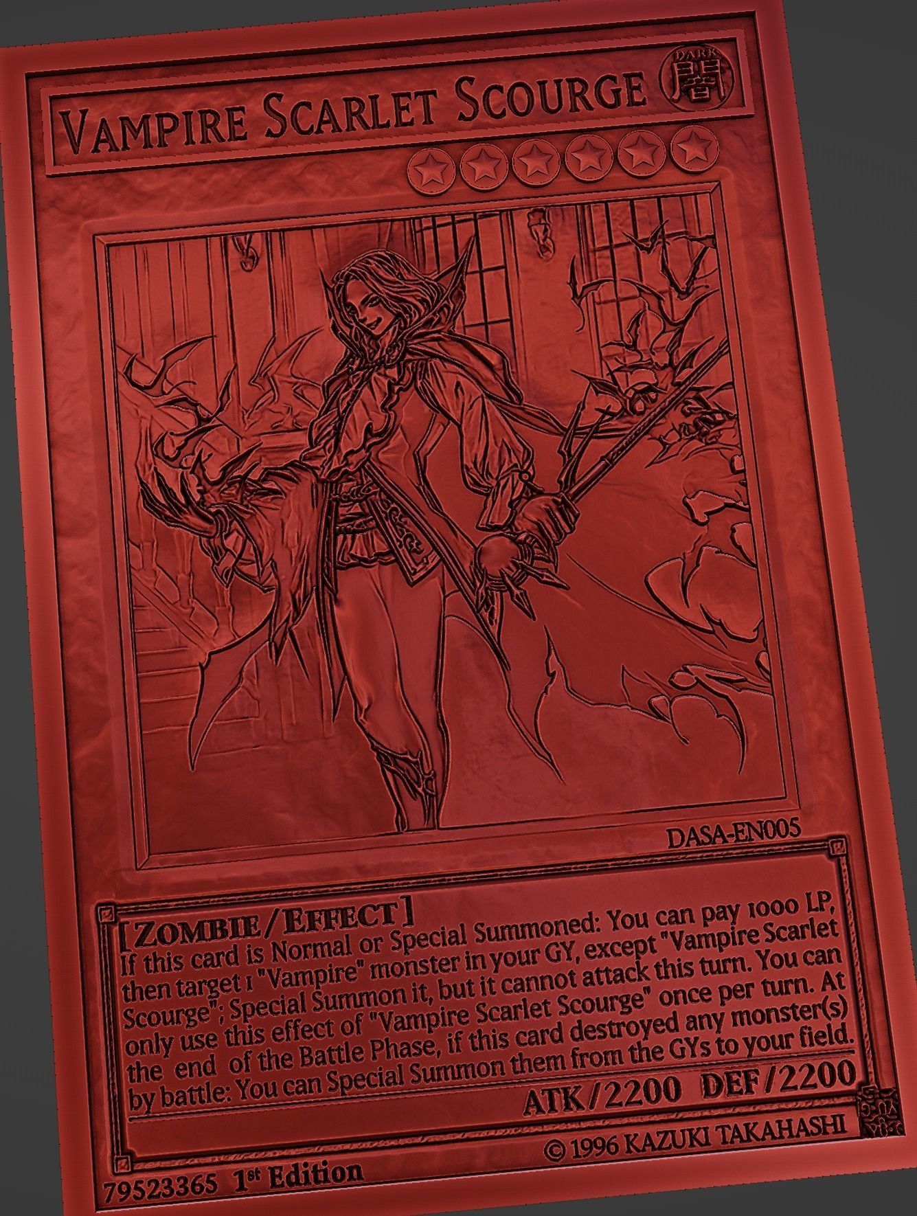 VAMPIRE SCARLET SCOURGE - YUGIOH 3D model 3D printable | CGTrader