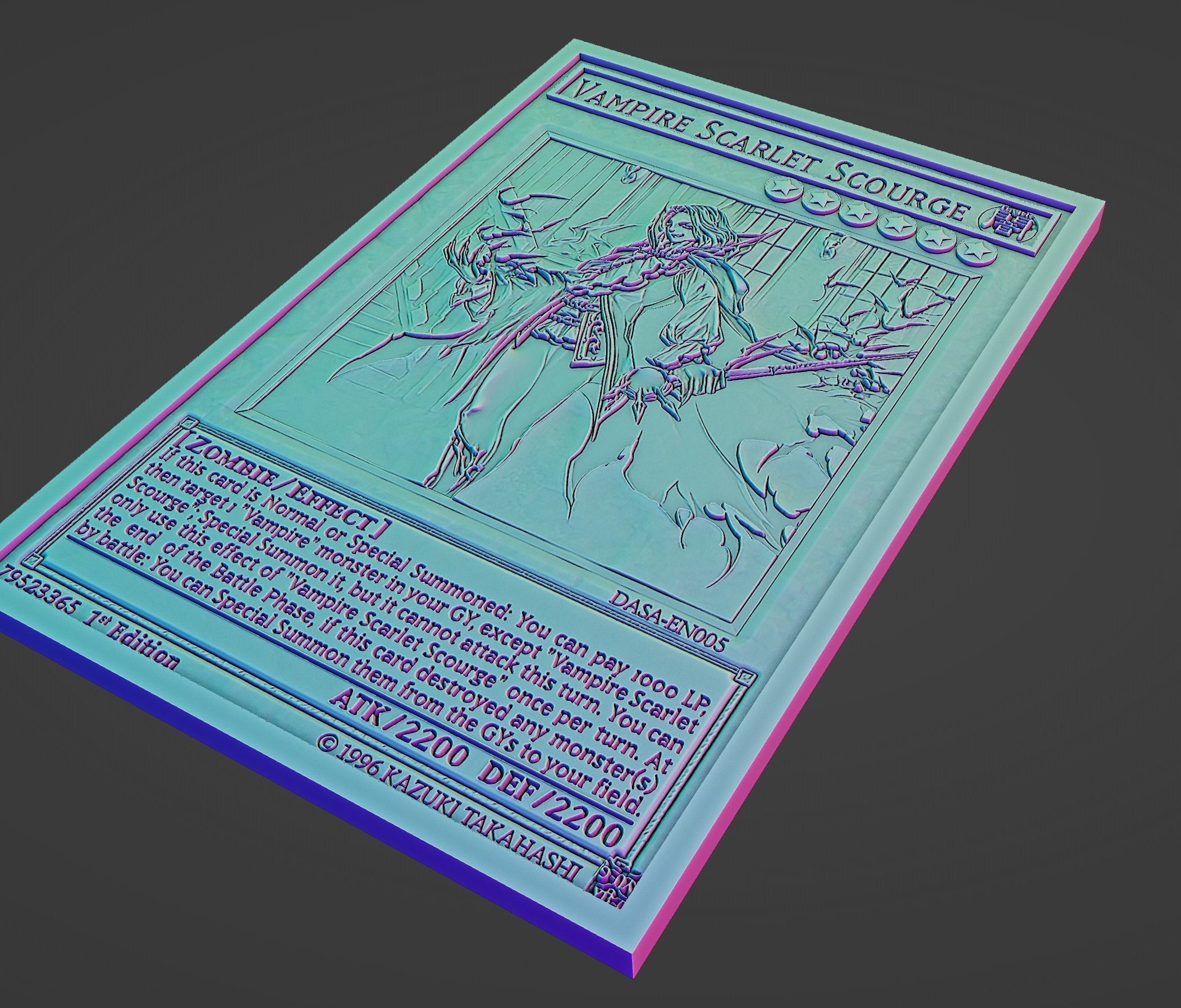 VAMPIRE SCARLET SCOURGE - YUGIOH 3D model 3D printable | CGTrader