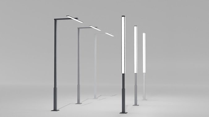 Low-poly Modern Street Light free VR / AR / low-poly 3D model | CGTrader
