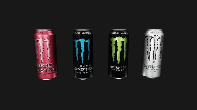 3D model Monster Cans VR / AR / low-poly | CGTrader