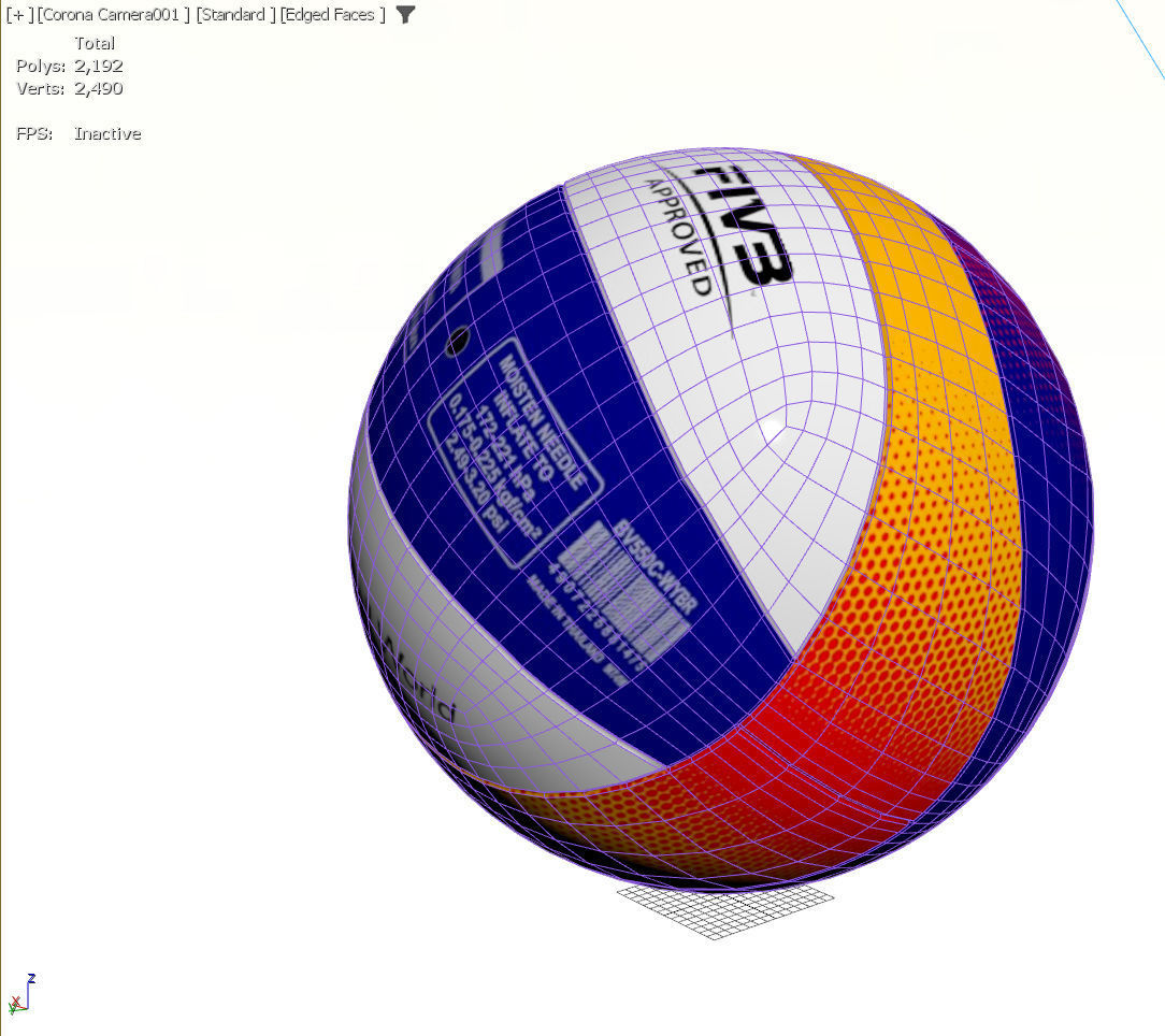 3D model Mikasa bv550c beach volleyball ball VR / AR / low-poly | CGTrader