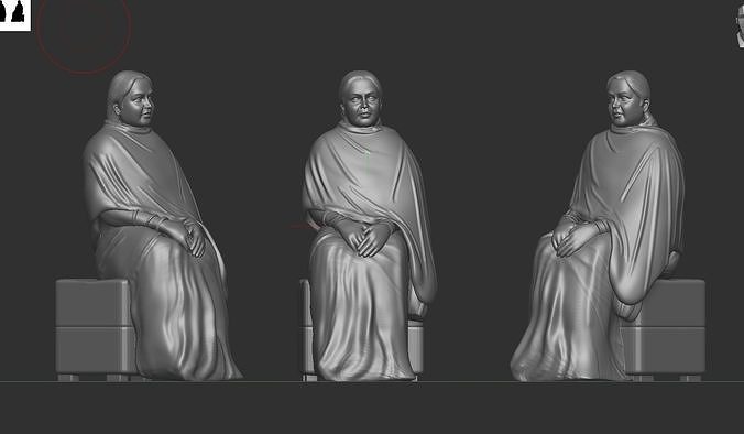 Female miniature 3D model 3D printable | CGTrader