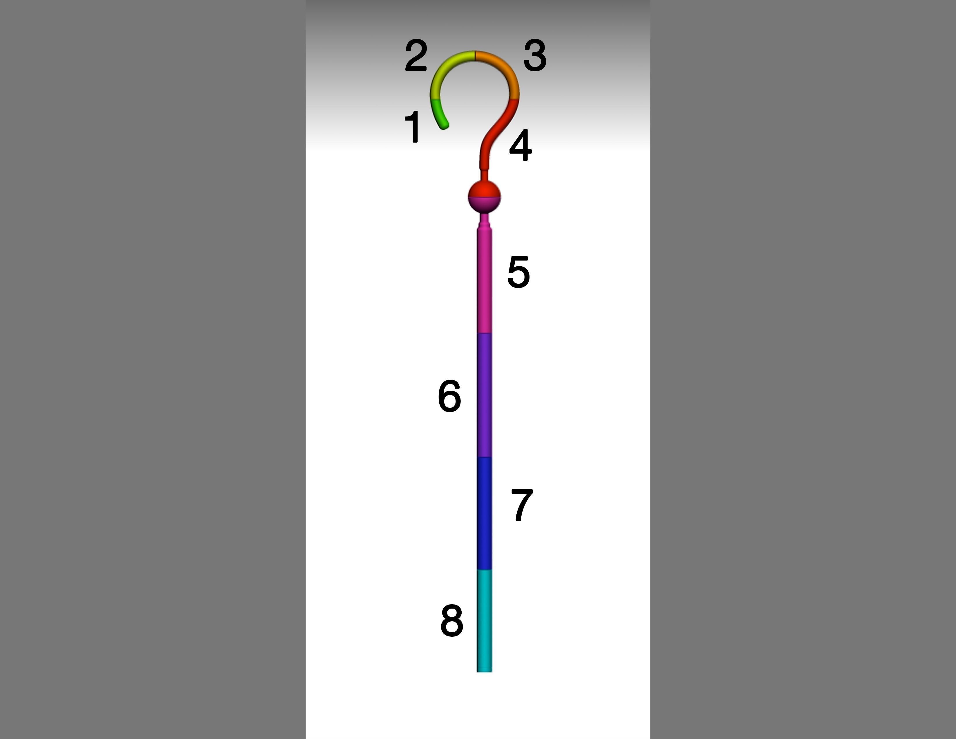 1966 Batman Riddler Cane Prop 3D model 3D printable | CGTrader