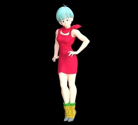 Bulma dragon ball Modeling 3D model 3D printable | CGTrader