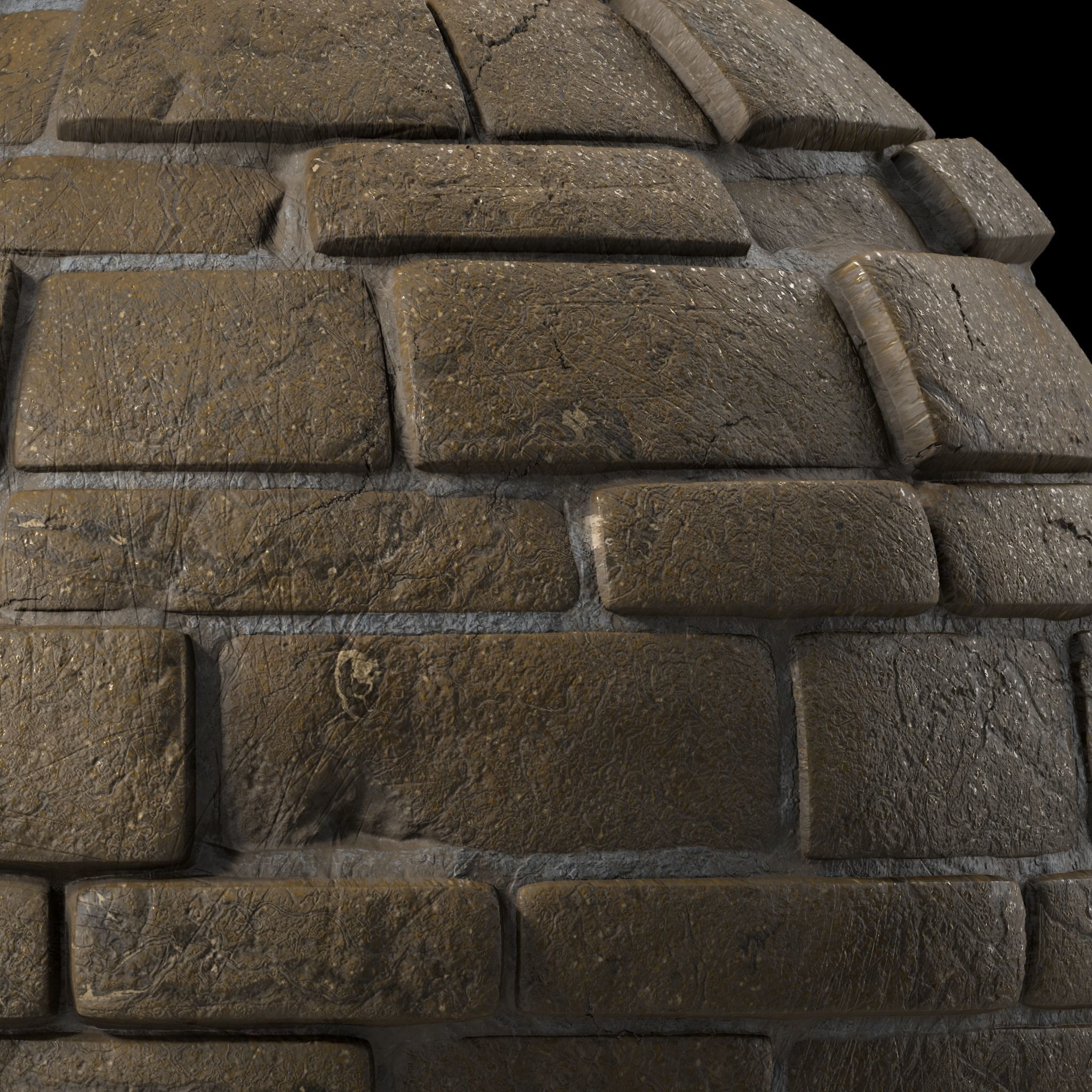 Texture Stone Wall Materials 70- Decorative Stone Sbsar Pbr 4k Seamless ...