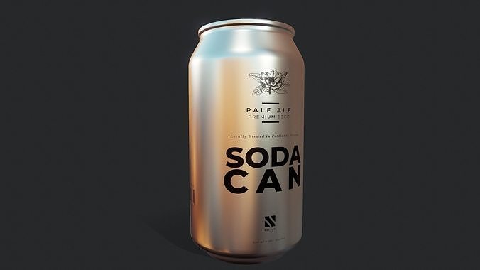 Soda Can - Tutorial Included 3D model | CGTrader