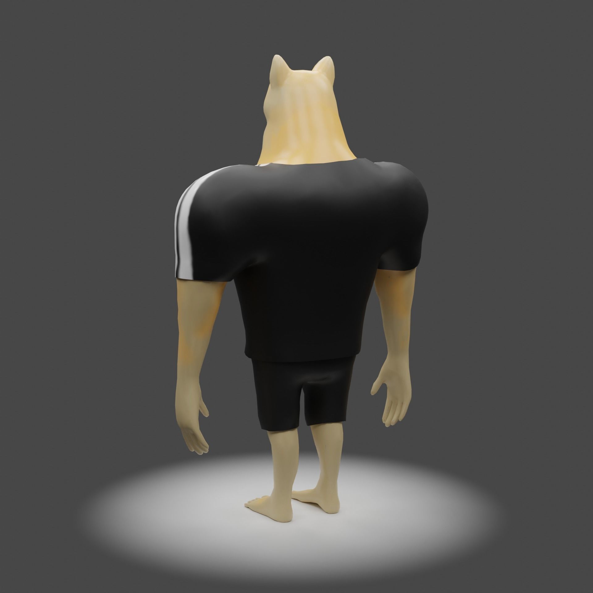 3D model Big buff doge meme - Swole doge VR / AR / low-poly | CGTrader