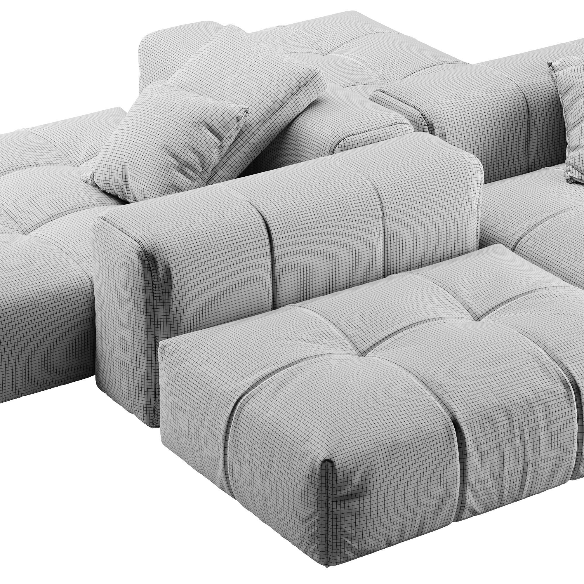 Pixel Sofa by Saba 3D model | CGTrader